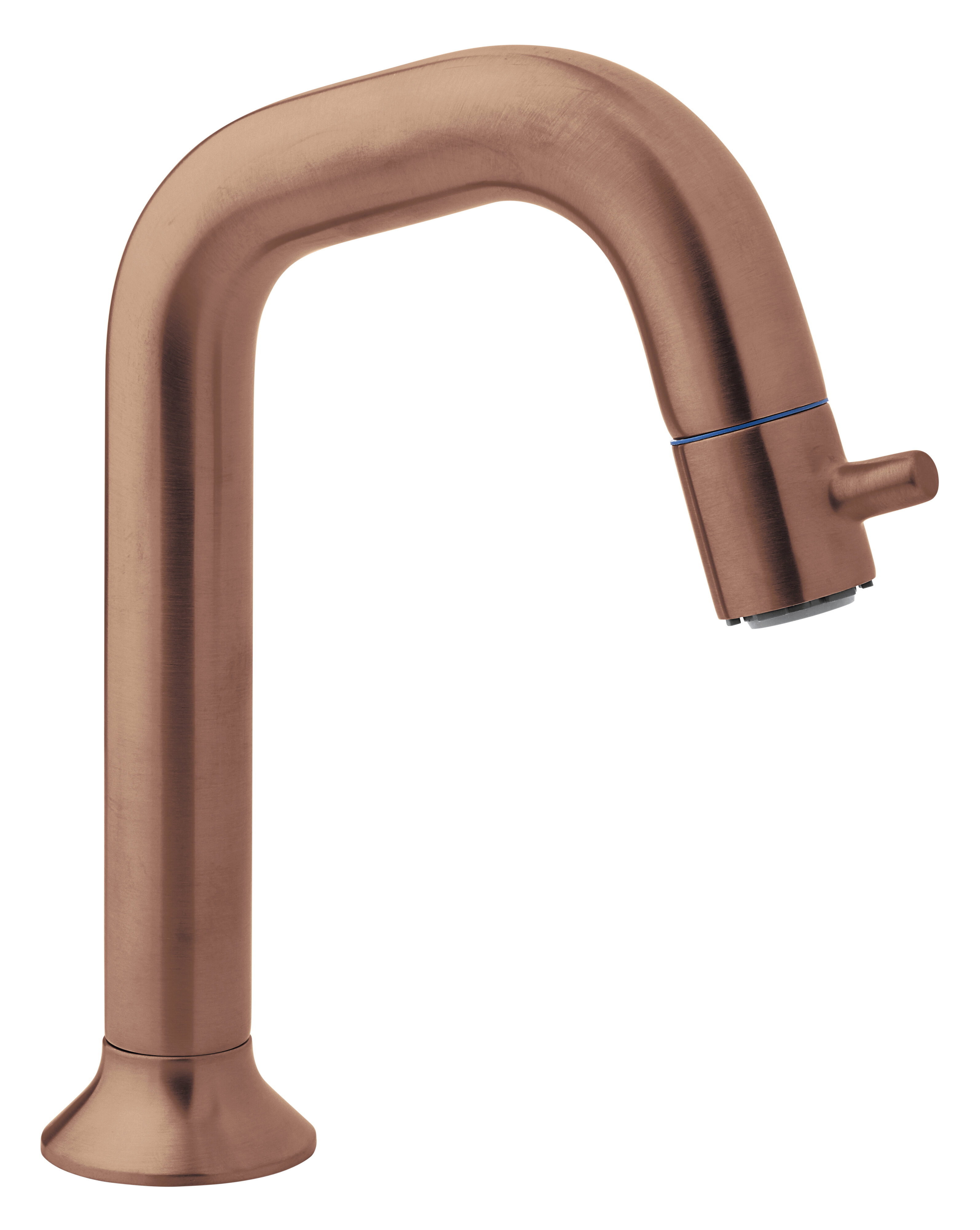 Sky Brushed Copper Pillar tap - high [https://damixa.com]